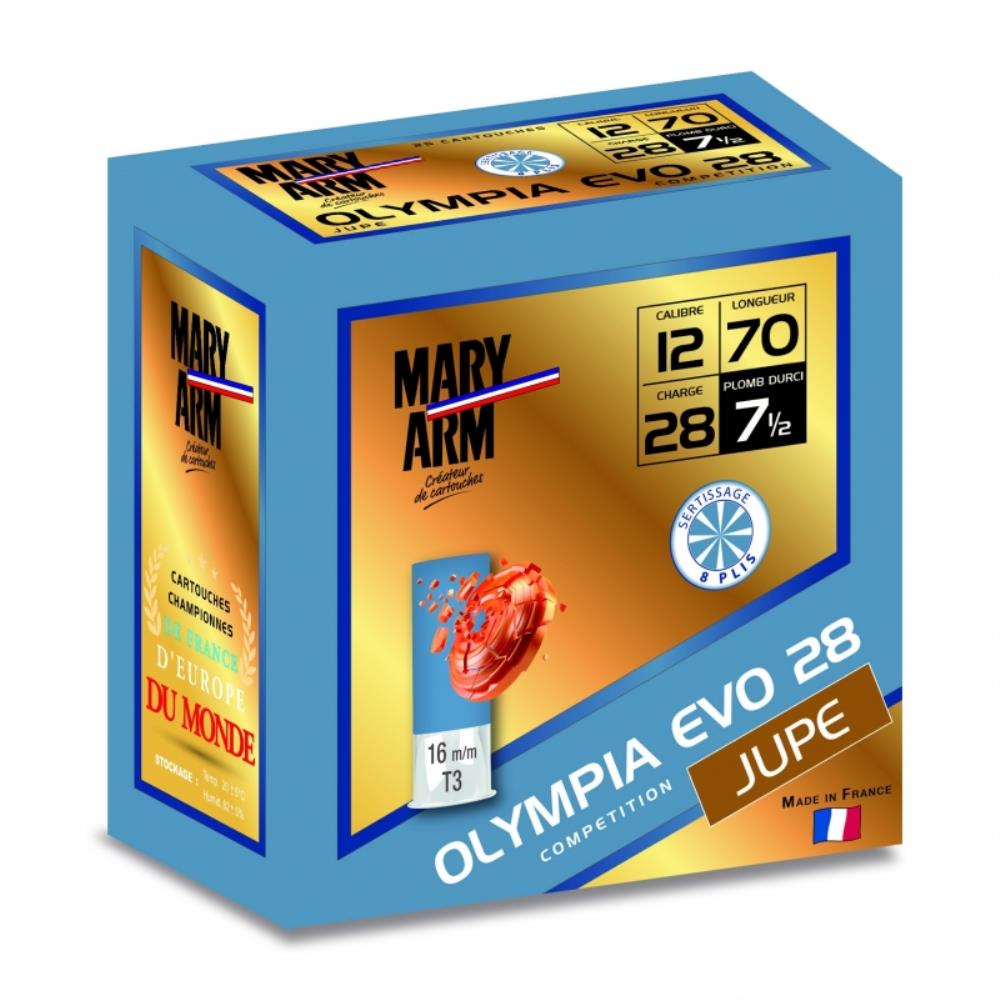CARTOUCHES OLYMPIA EVO 12/28G N7.5 - MARY ARM | Ediloisir