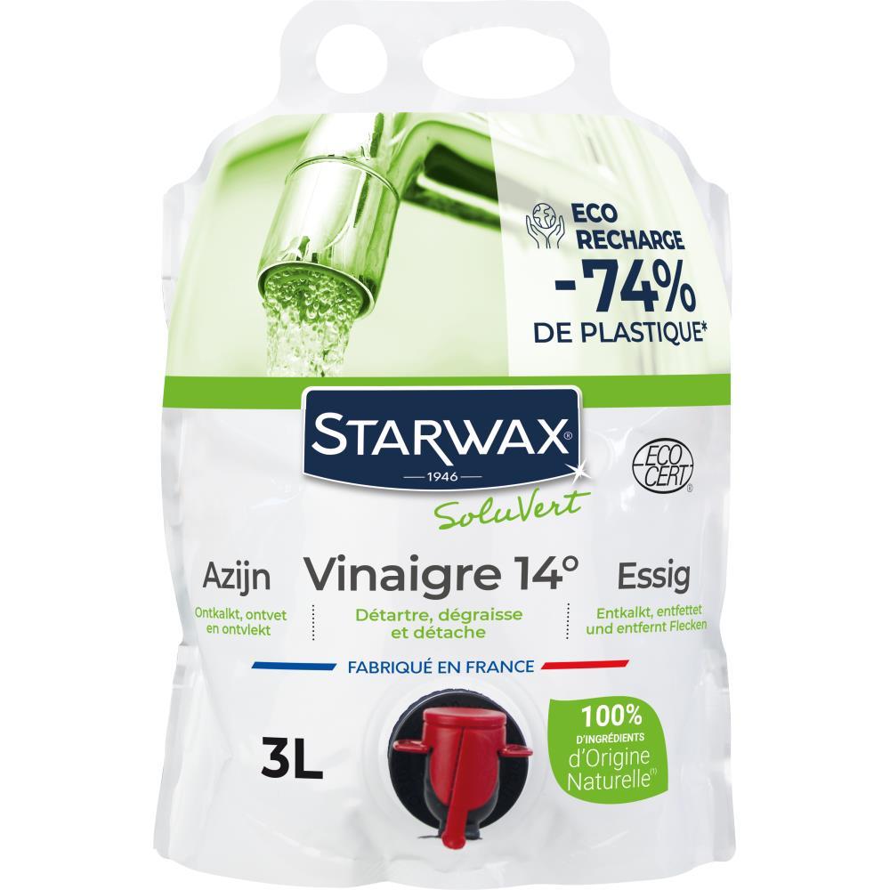 VINAIGRE BLANC 14° 3L ECO RECHARGE - STARWAX THE FABULOUS | Ediloisir